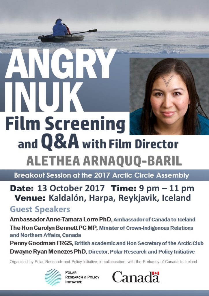 Angry Inuk: Film Screening and Q&A with Film Director Alethea Arnaquq-Baril | The Polar Connection